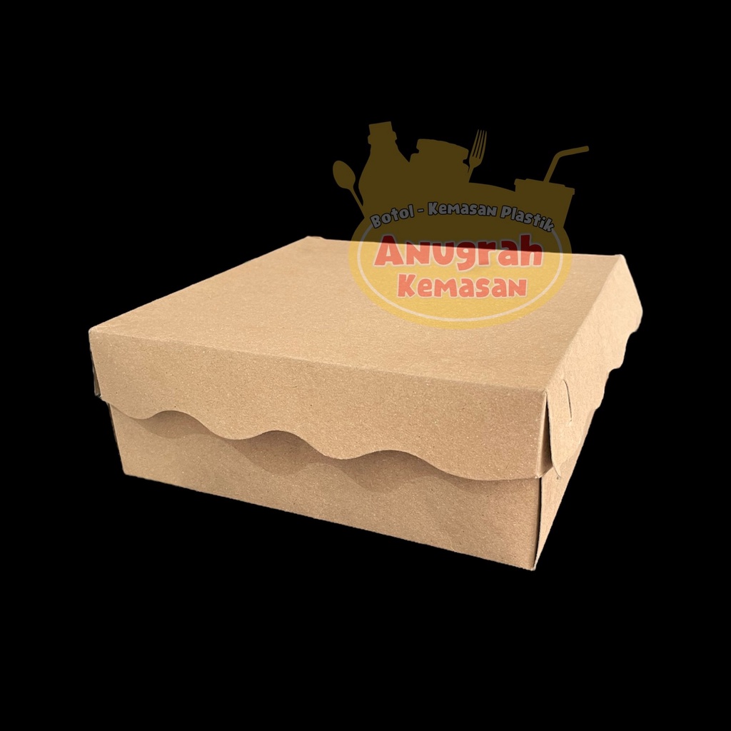 Jual Kardus kraft R10k renda / dus kraft nasi / dus makanan / kerdus ...