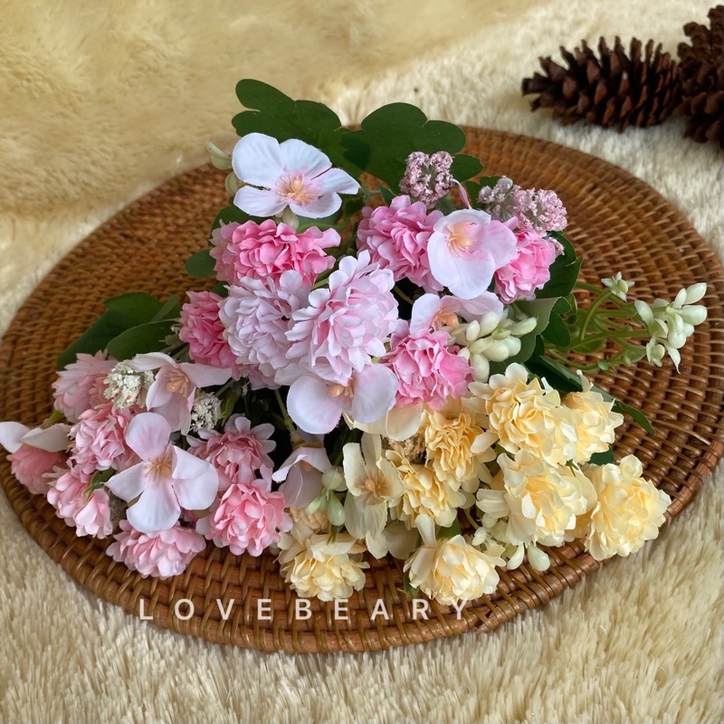 Jual BUNGA BOLA BEGONIA KUPU KUPU ARTIFICIAL | Shopee Indonesia