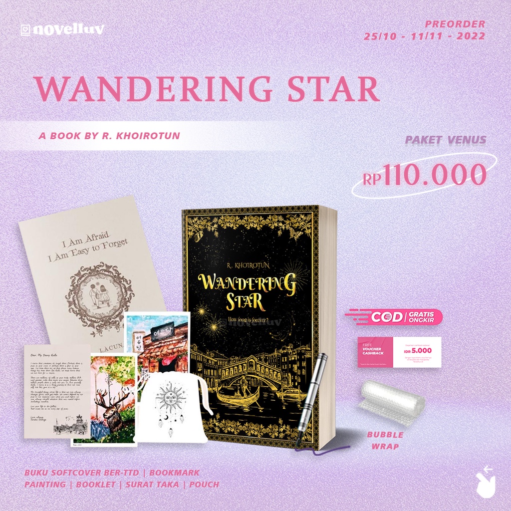 Jual Novel Wandering Star by R. Khoirotun Novel AU Alternate Universe | Shopee Indonesia