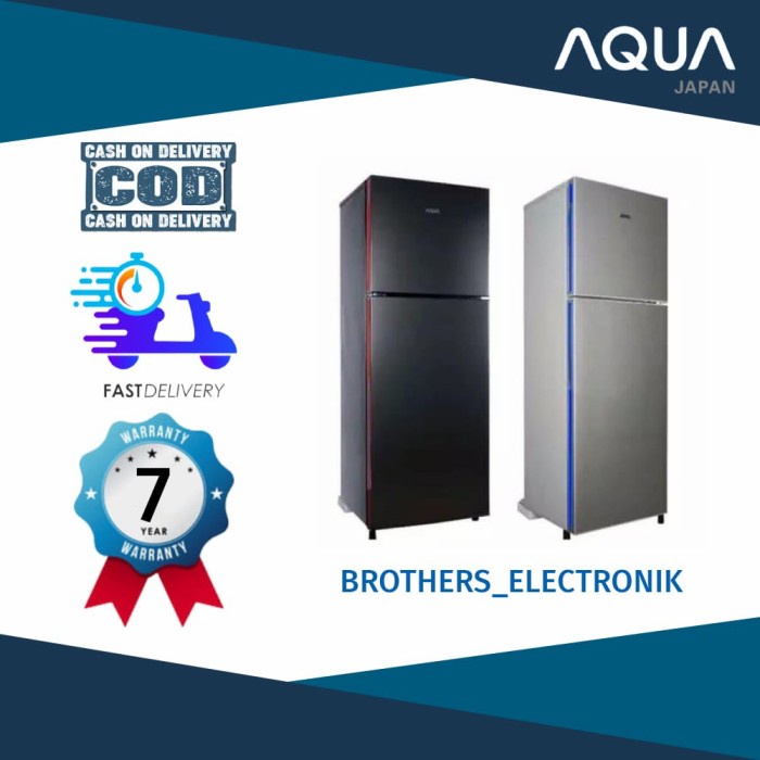 Jual Kulkas 2 Pintu Sanyo Aqua D251 No Frost & Low Watt | Shopee Indonesia