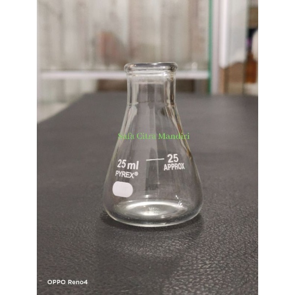 Jual Erlenmeyer flask 25ml Pyrex | Shopee Indonesia