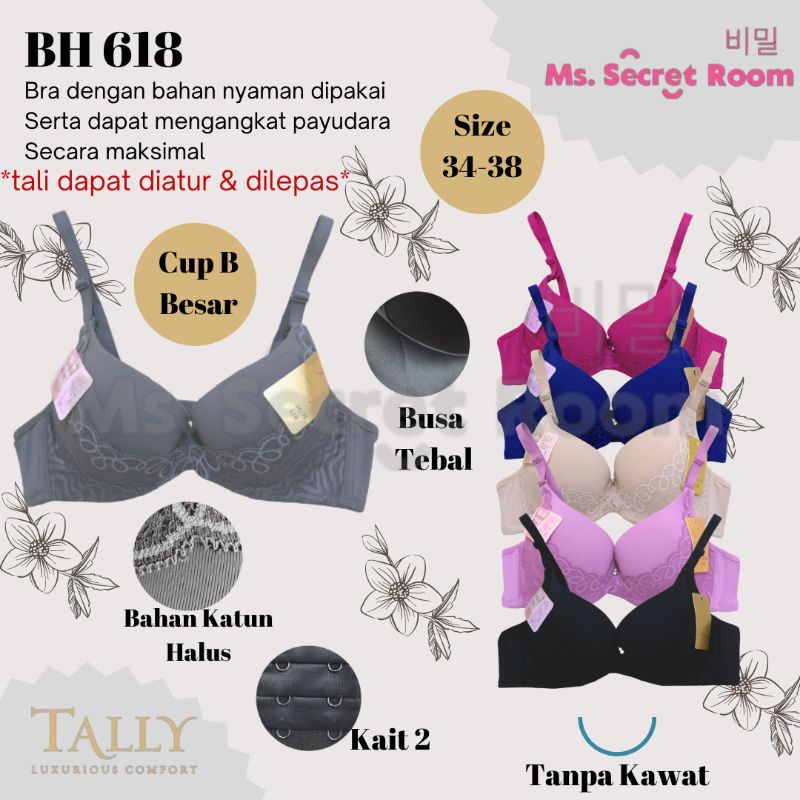 Jual TALLY BRA BH PUSH UP 618 | BUSA TEBAL | CUP B BESAR | ADA KAWAT | | Shopee Indonesia