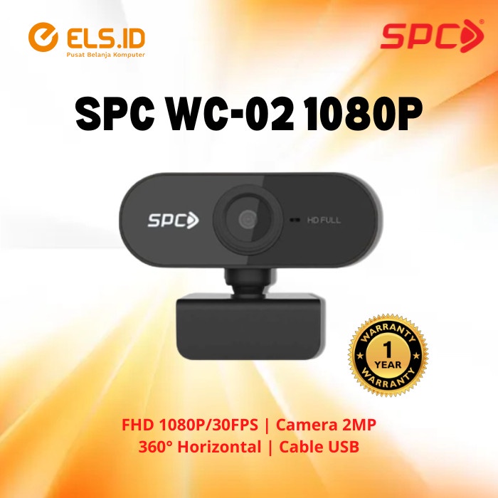 Jual Webcam SPC WC02 1080P 2MP Full HD | Shopee Indonesia