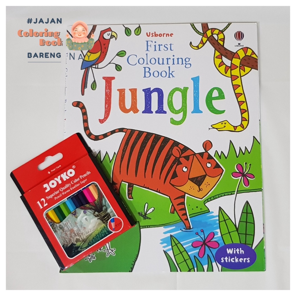 Jual Usborne Coloring Book Color ABC Jungle / Buku Mewarnai anak ABC ...