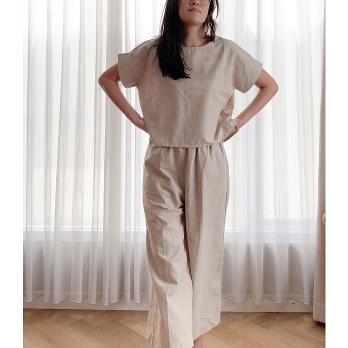 Jual Kira Boxy Top / Atasan Linen Linen Slow Fashion Minimalist ...