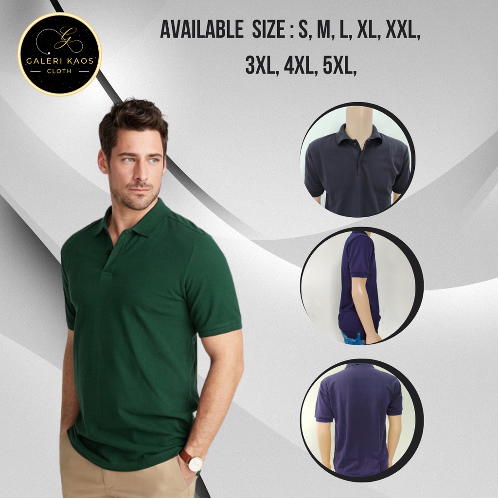Jual Poloshirt / Kaos Kerah Polo Premium bahan Katun CVC PIQUE HEXAGON 24S baju pria dan wanita ...