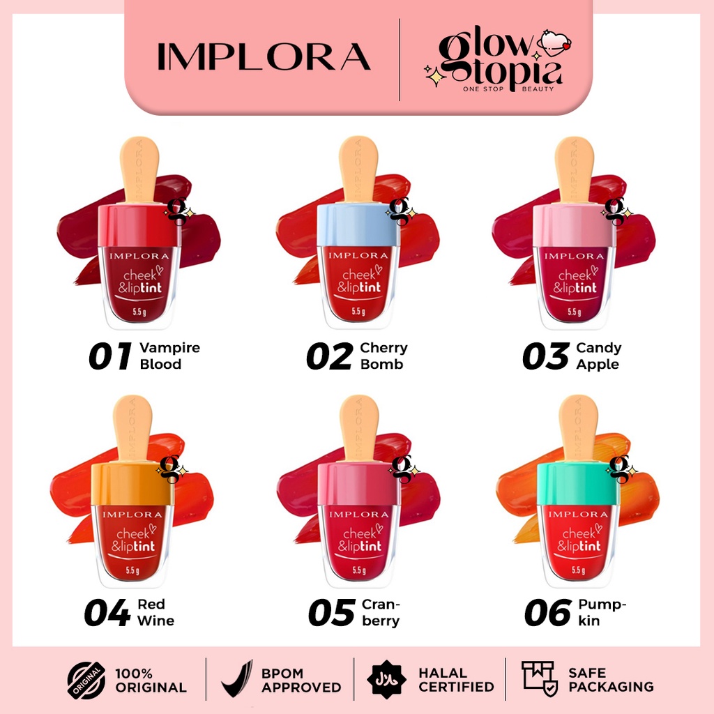 Jual IMPLORA - Cheek And Lip Tint Vampire Blood - Cherry Bomb - Candy ...