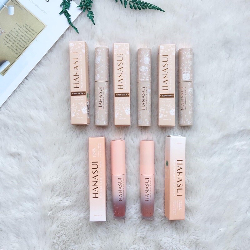 Jual Hanasui Lip Cream Boba Edition. Hanasui Lip Cream Matte | Shopee ...