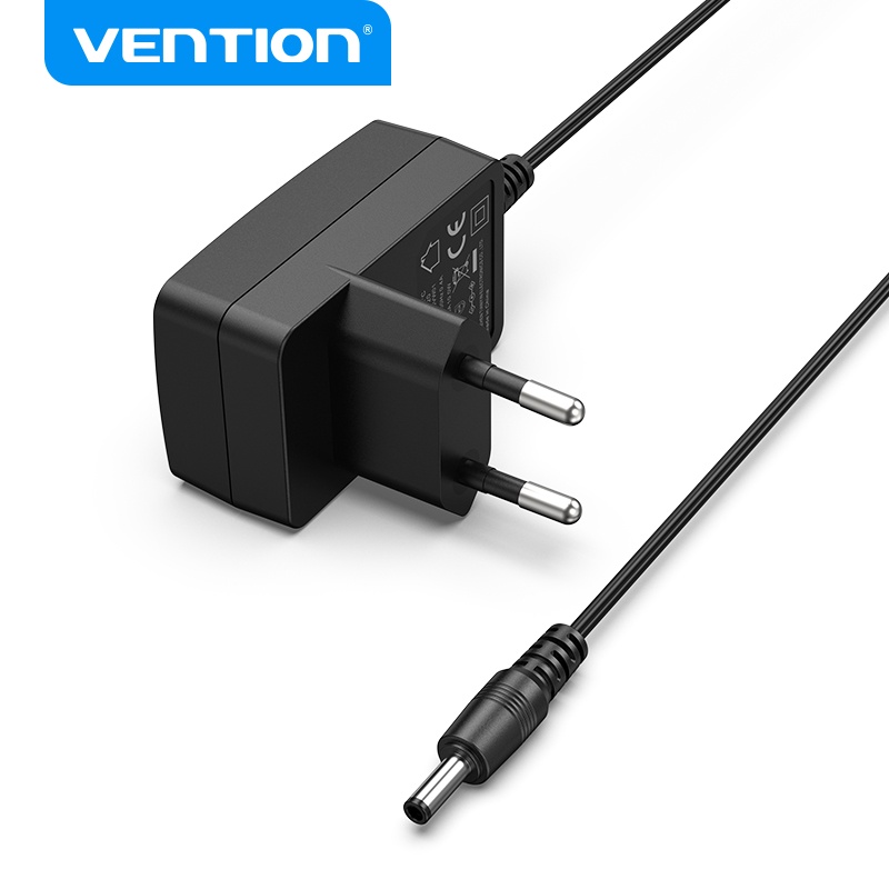 Jual Vention DC 3.5mm Power Adapter Black EU Standard Charger | Shopee ...