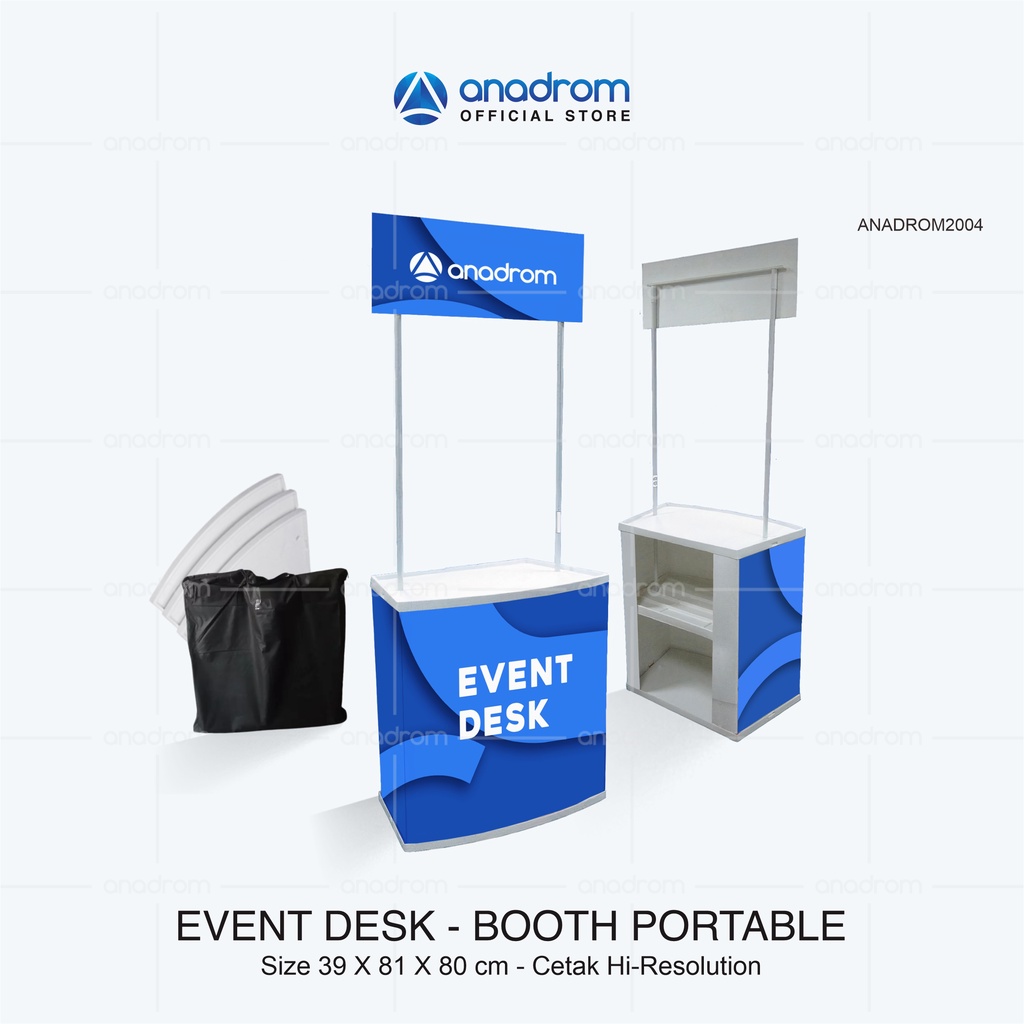 Jual Event Desk Premium | Stand Booth Portable + Cetak Custom Free ...