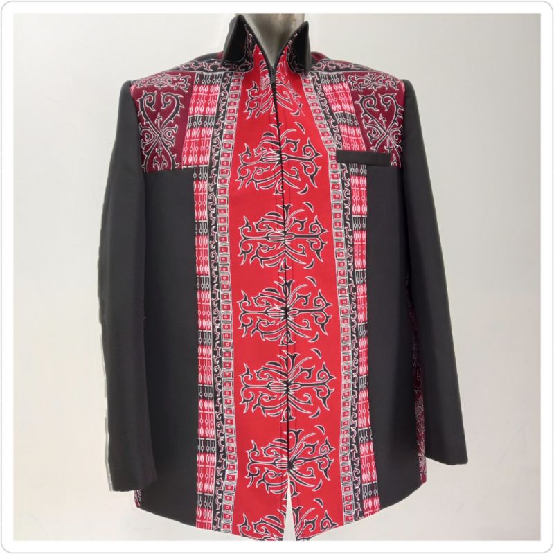 Jual Jas Jaket Batik motif Ulos Sumatera / Jas semi jaket tobu ulos ...