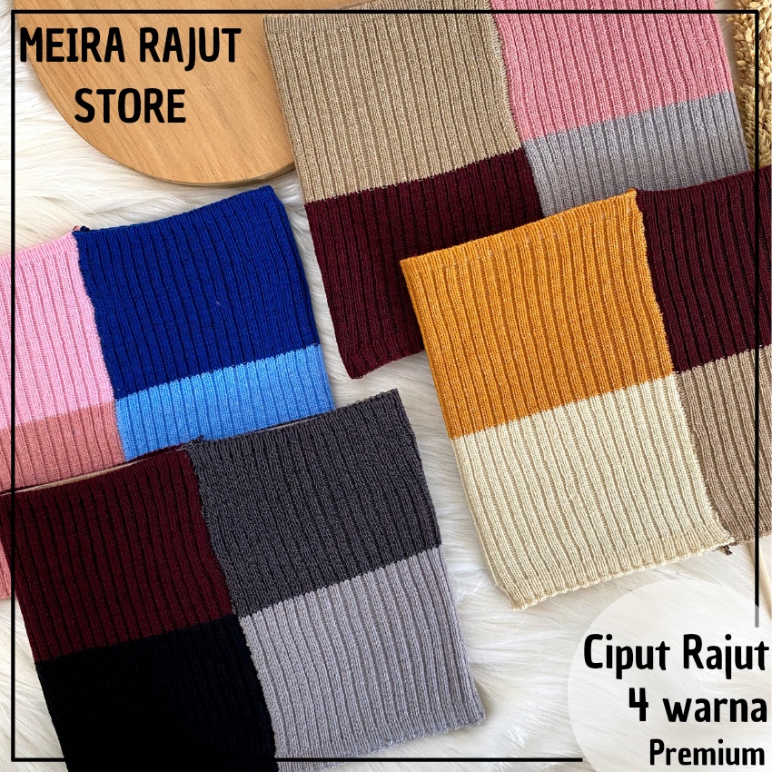 Jual Ciput Rajut Inner Bandana Premium 4 Warna Original anti melar anti ...