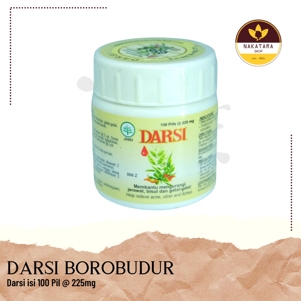 Jual DARSI BOROBUDUR Kemasan BOTOL isi 100 PIL | Shopee Indonesia