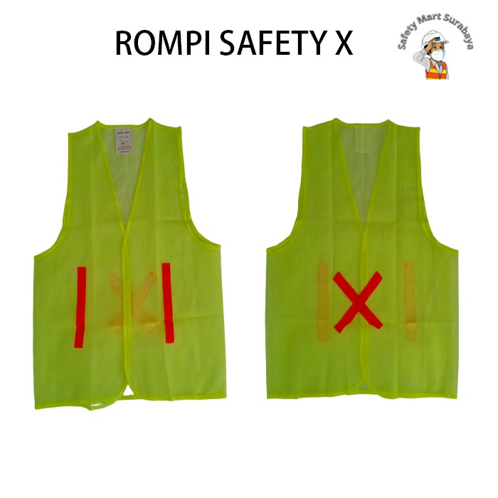 Jual Rompi Safety Jaring Polyester X / Rompi Safety Proyek / Rompi ...