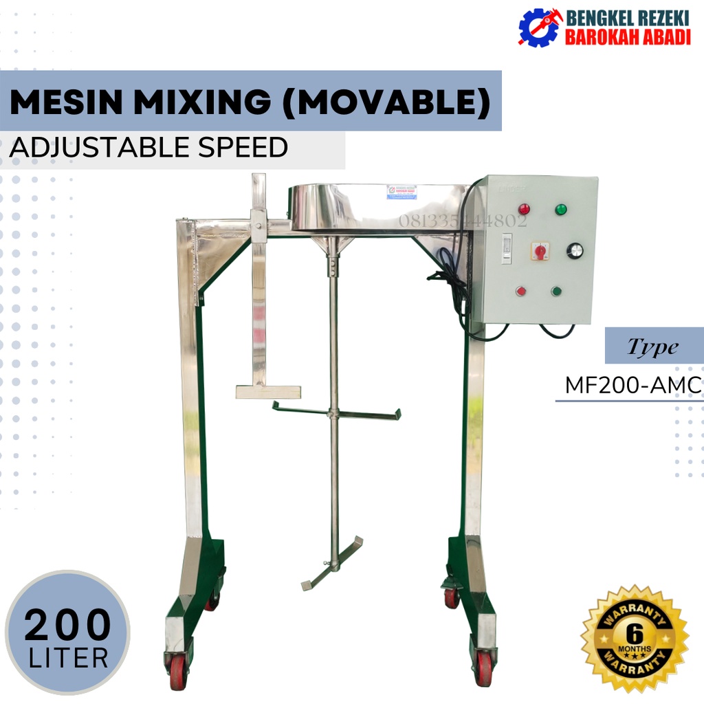 Jual Mesin Mixer Homogenizer Cairan Liquid Kapasitas 200 Liter Full ...