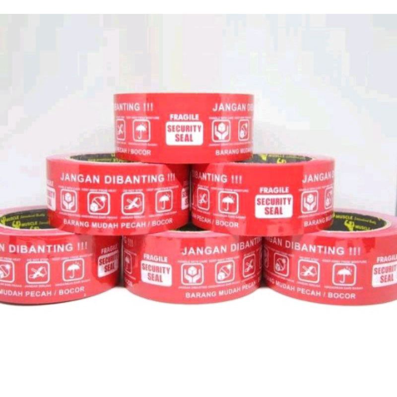 Jual Lakban Jangan Dibanting Merah/ Lakban Fragile | Shopee Indonesia