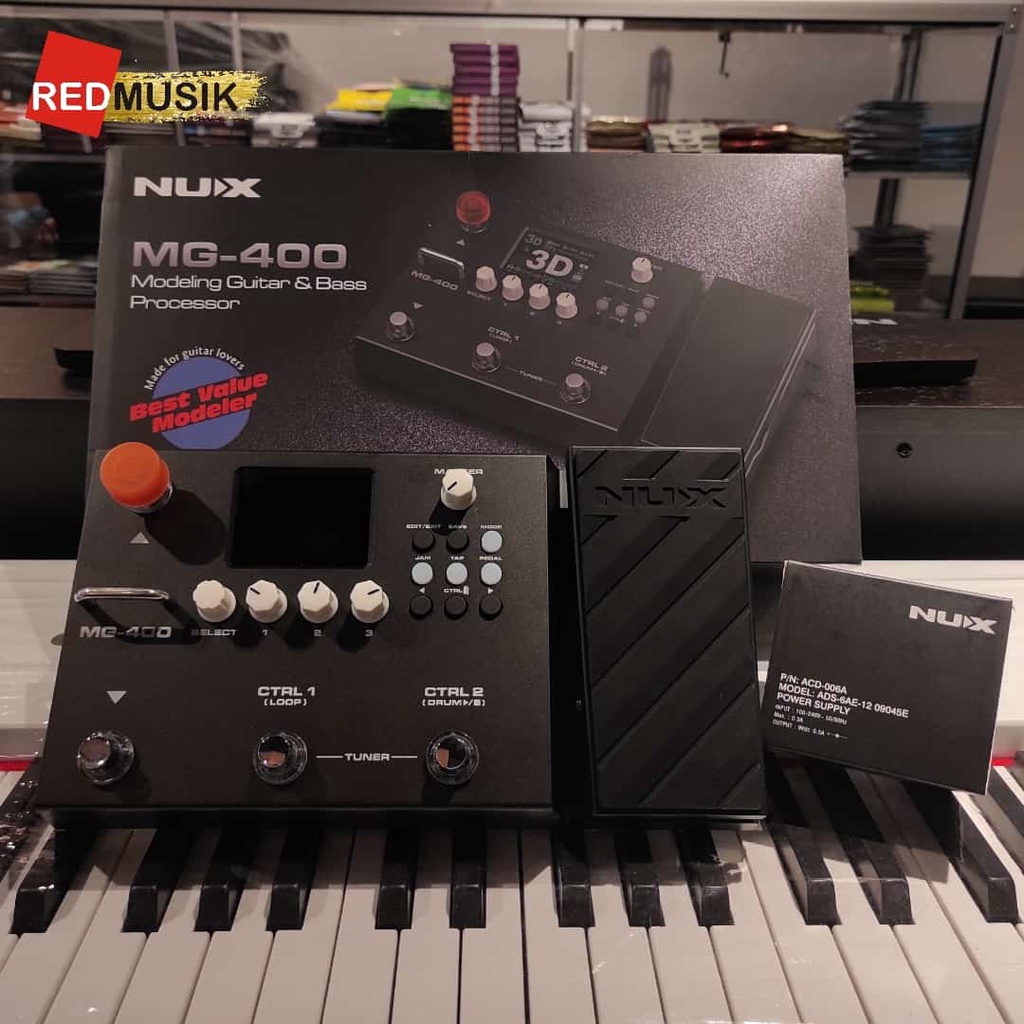 Jual Efek Gitar Nux MG400 MG 400 MG-400 Guitar Modelling Processor ...