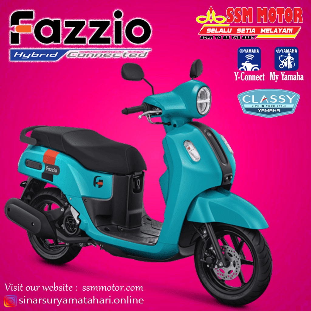 Jual Yamaha Fazzio NEO Cyan | Shopee Indonesia