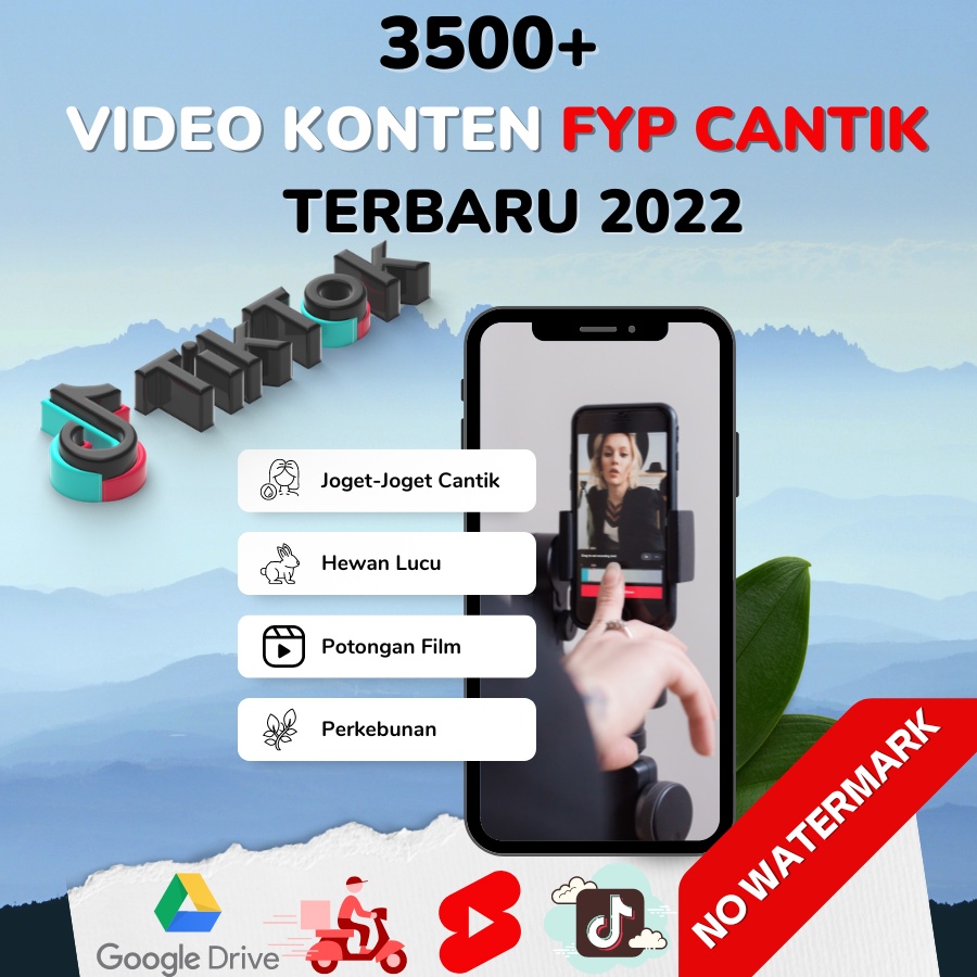 Jual 3500+ Video Konten FYP Cantik - Cocok untuk Tiktok - Reels - Youtube Shorts | Shopee Indonesia