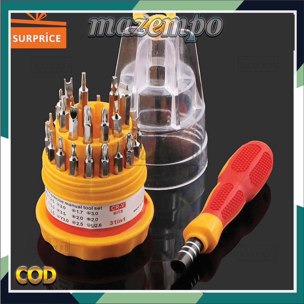 Jual OBENG SET HP KECIL LENGKAP ORIGINAL 31 IN 1 Magnetic UNTUK LAPTOP HP DAN ELEKTRONIK ...