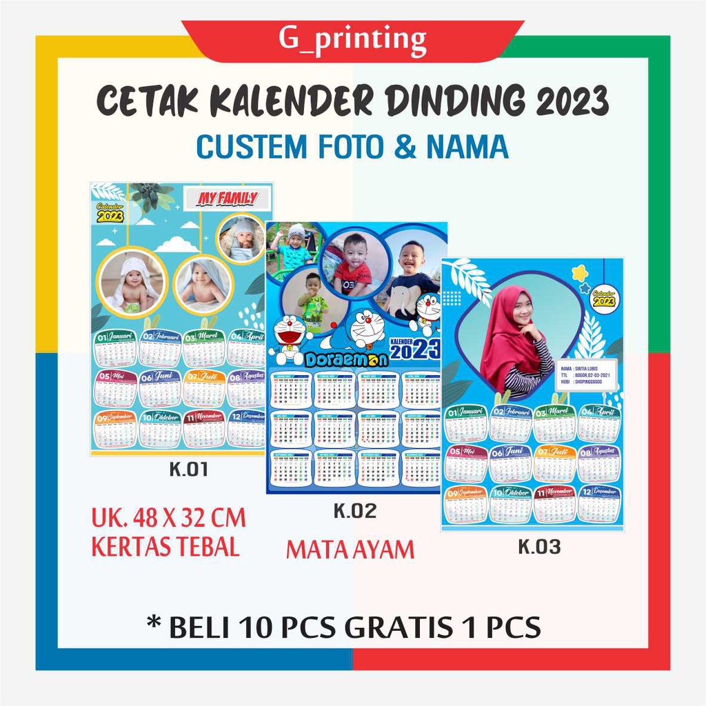 Jual KALENDER 2023 CUSTOM & FOTO | Shopee Indonesia