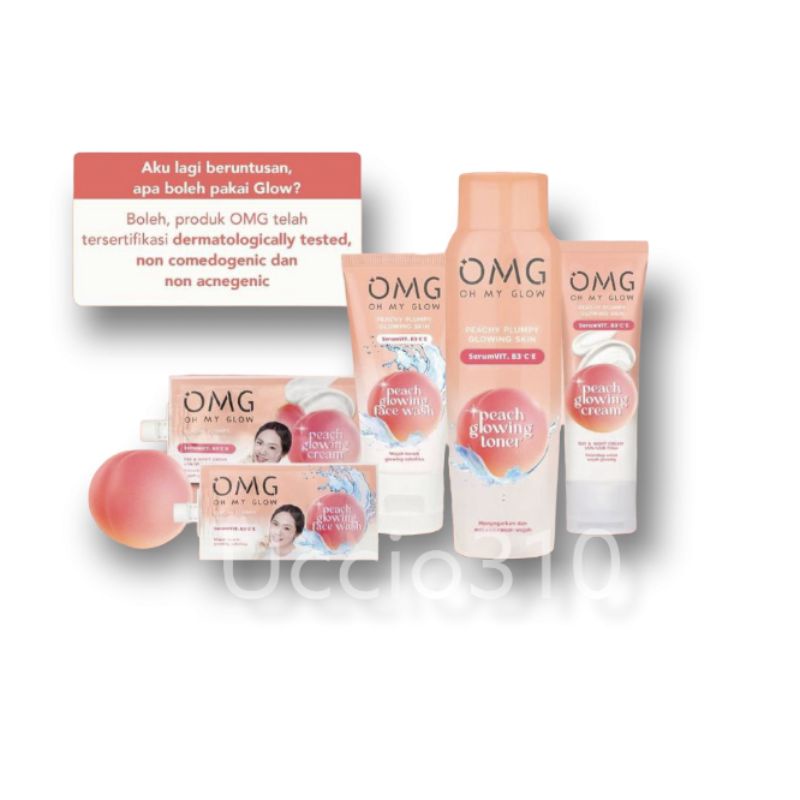 Jual OMG oh My Glow Paket Lengkap Skincare Peach Glowing | Face Care ...
