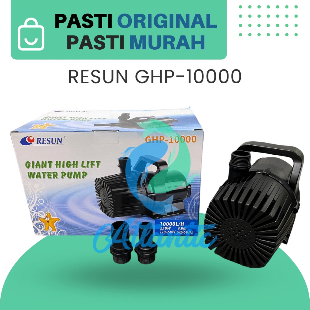 Jual Resun GHP 10000 Giant High Lift Water Pump Pompa Air Celup Aquarium Kolam Aquascape ...