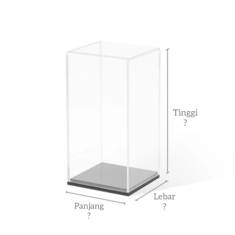 Jual (CUSTOM UKURAN) BOX DISPLAY FIGURE | Shopee Indonesia