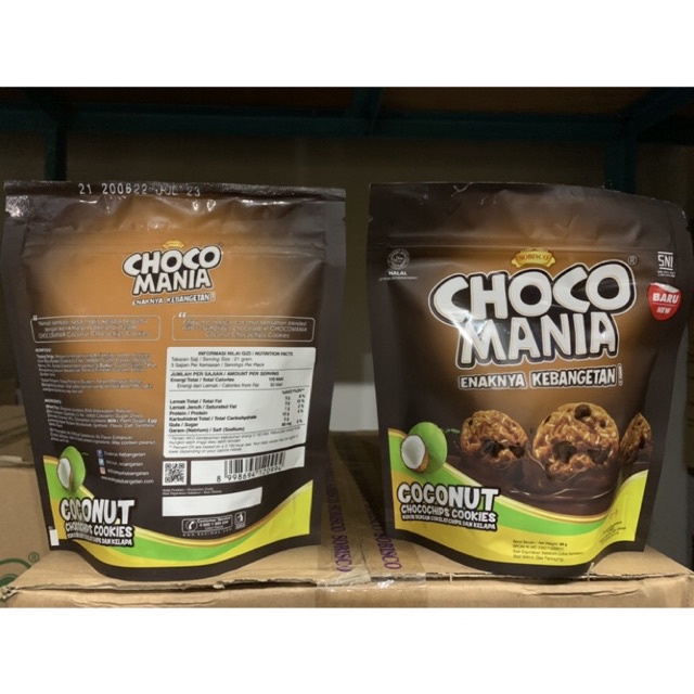 Jual Chocomania Coconut Chocochips Cookies | Shopee Indonesia