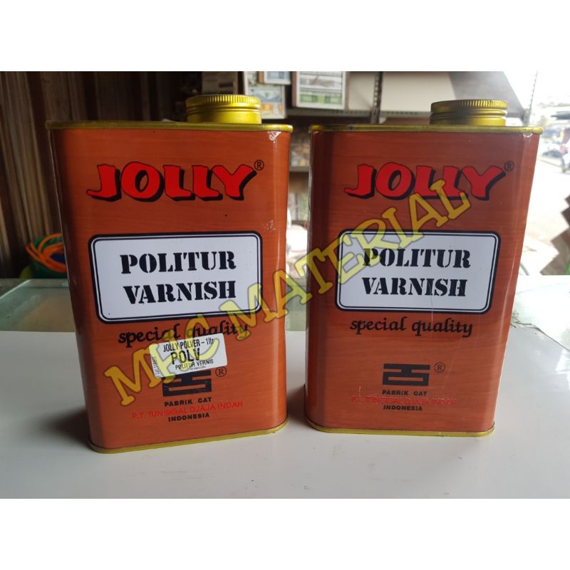 Jual POLITUR VARNISH JOLLY 1 LITER/ POLITUR PERNIS VERNIS FERNIS KAYU ...