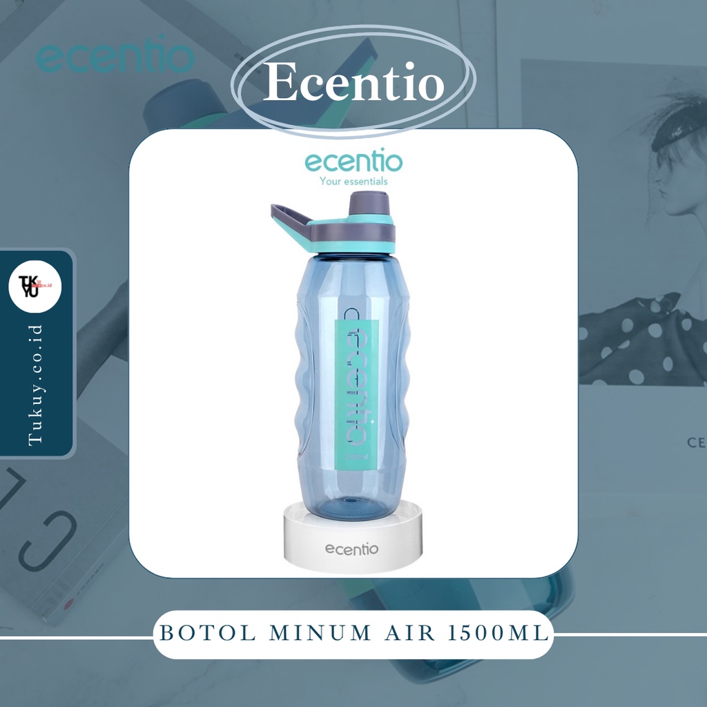 Jual ecentio Botol Minum 1.5 liter water botol air sport 1500ml Big ...
