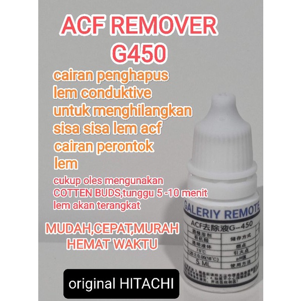 Jual acf remover G450 G-450 G 450 atau cairan pembersih lem perekat cof lcd tv monitor - cairan ...