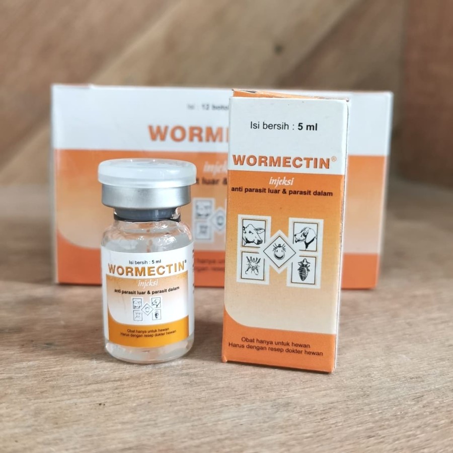 Jual Wormectin Injeksi 5 ml Obat Scabies Suntik Kudix Kutu Jamur Sapi ...