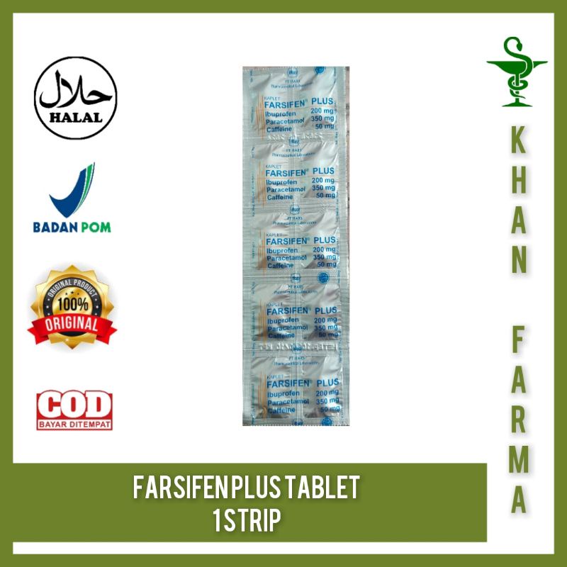 Jual FARSIFEN PLUS TABLET OBAT NYERI DEMAM SAKIT KEPALA 1 STRIP ISI 10 ...