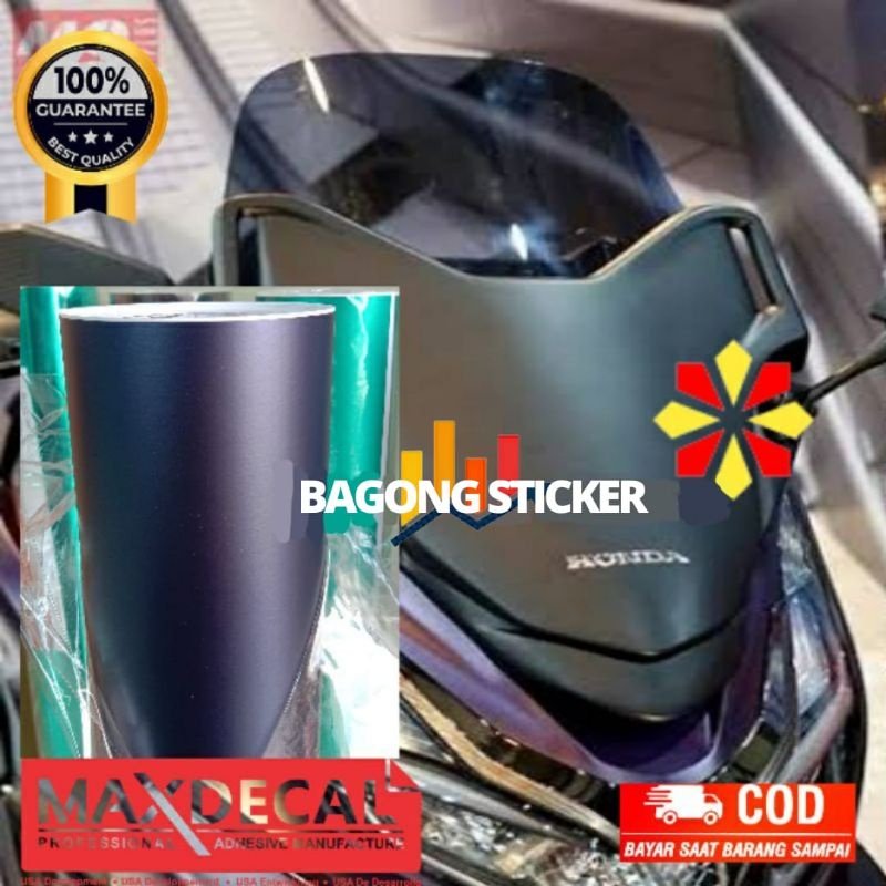 Jual Sticker skotlet motor mobil metalic chrom doff biru navy metalik ...