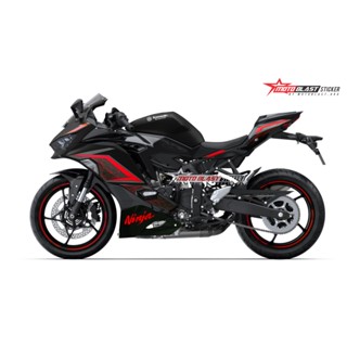 Jual Decal stiker ZX25R black ala ZX25RR ABS red tidak fullbody autocut ...