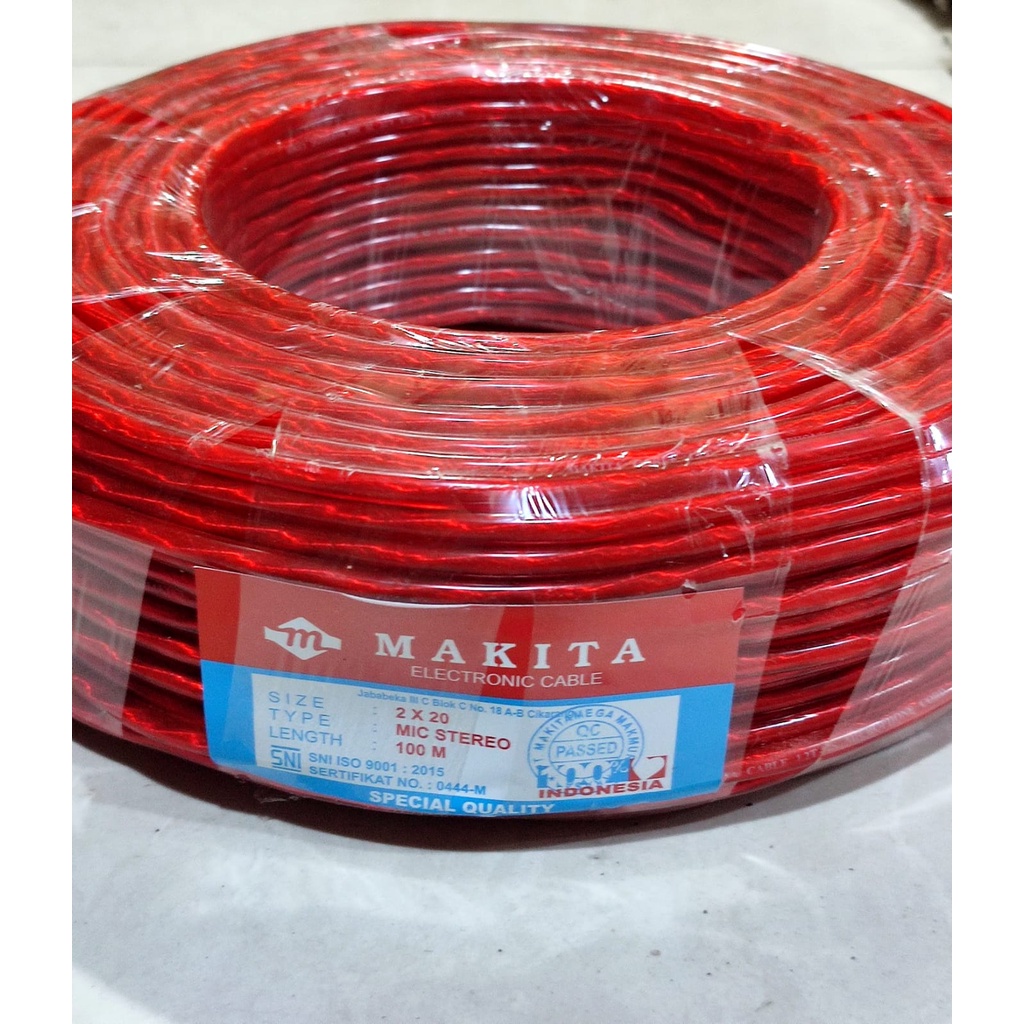Jual Kabel Mic Stereo Meteran MAKITA Microphone Wire 2x20 | Shopee ...