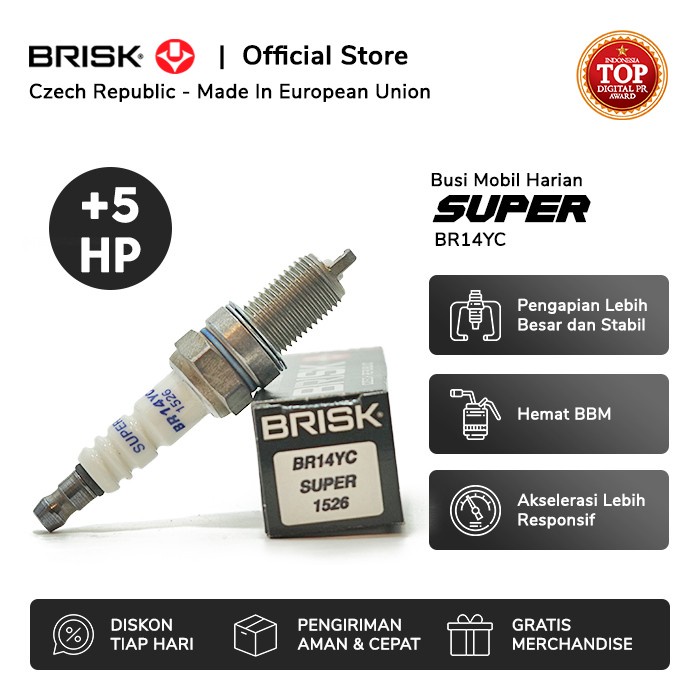Jual Busi Mobil BRISK Super BR14YC | Shopee Indonesia