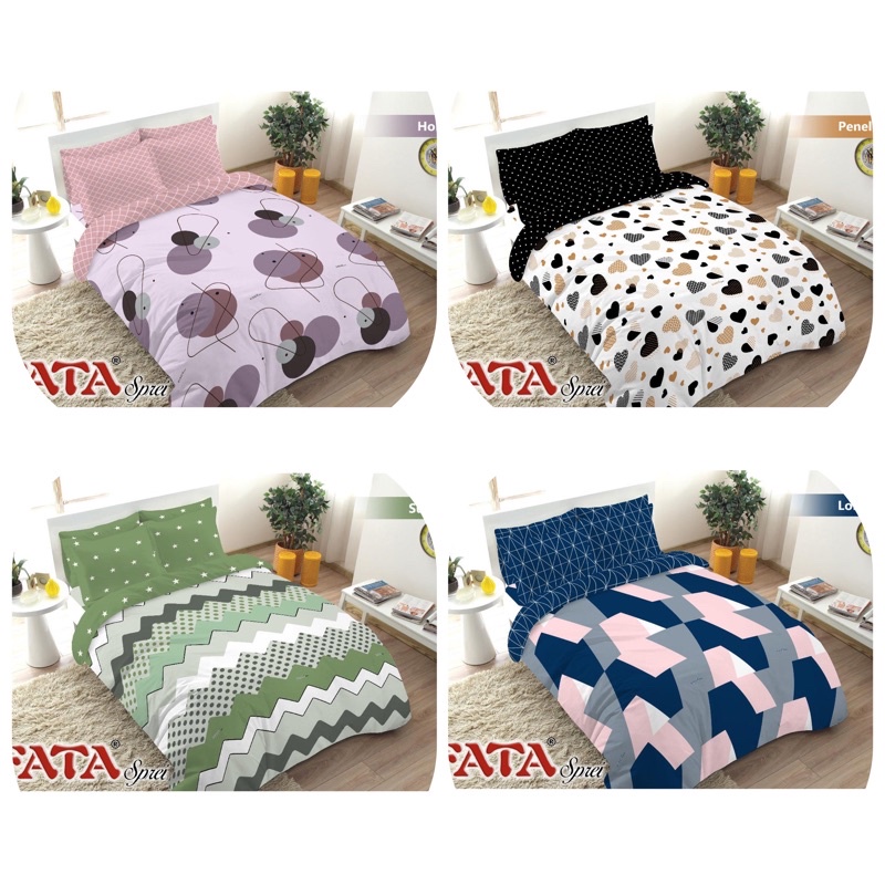 Jual Bedcover FATA /Bed Cover Set Ukuran King 180x200 / Queen 160x200 ...