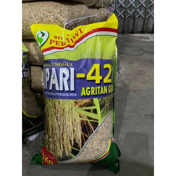 Jual benih padi inpari 42 premium kemasan 5kg bibit padi premium cap ...