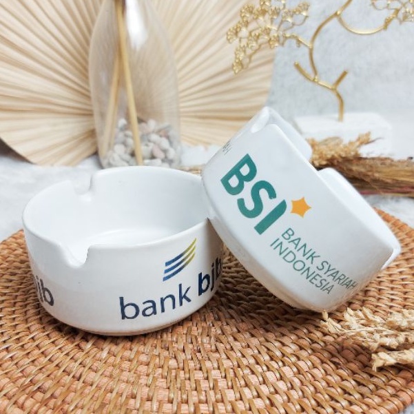 Jual Asbak Custom Gambar Logo Nama Desain Bebas Souvenir Merchandise ...
