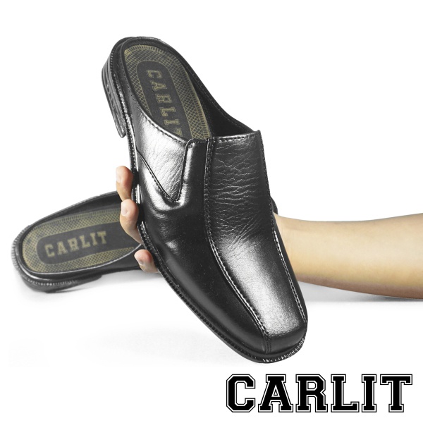 Jual Sepatu Sandal Selop Pria Slop Pria Hitam Sandal Selop Hitam Pria ...