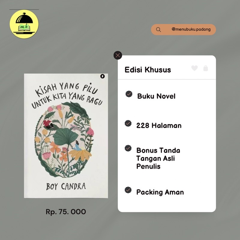 Jual KISAH YANG PILU UNTUK KITA YANG RAGU - BOY CANDRA | Shopee Indonesia Jual KISAH YANG PILU UNTUK KITA YANG RAGU - BOY CANDRA | Shopee Indonesia