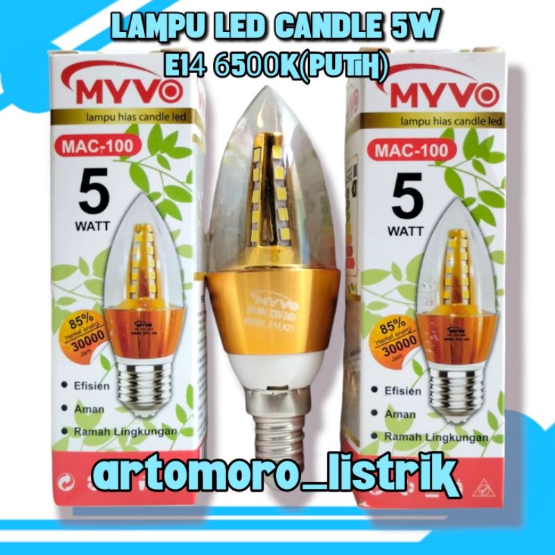 Jual Lampu Led Candle 5W E14/ Candle lamp 5W E14 (warm-white, putih), Lampu Candle 5W E14 3000K ...