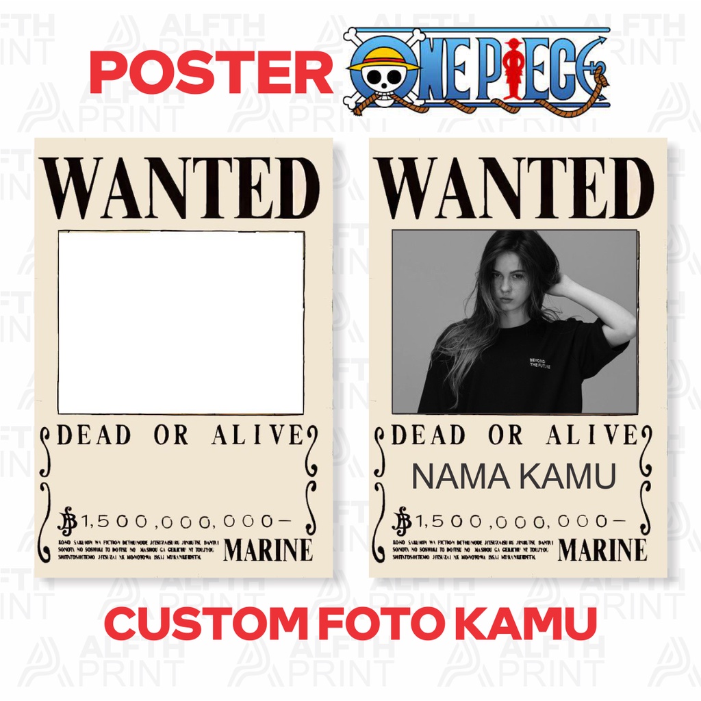 Jual custom foto BURONAN ONE PIECE / POSTER DINDING / BAJAK LAUT ...