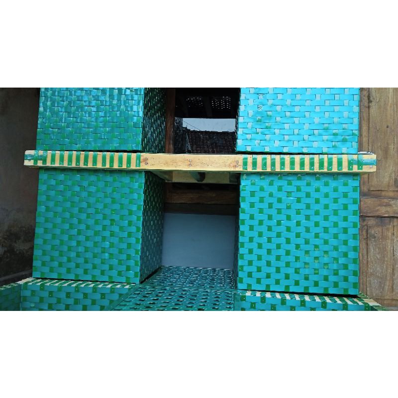 Jual Bronjong motor anyaman plastik hijau | Shopee Indonesia