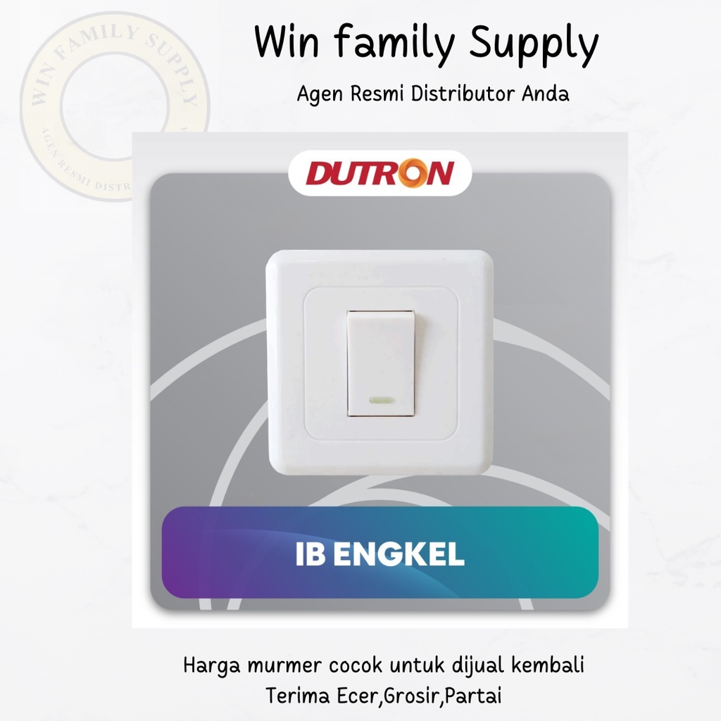 Jual DUTRON Saklar Engkel Inbow Saklar Single IB Tanam DV IBE 01 SNI ...