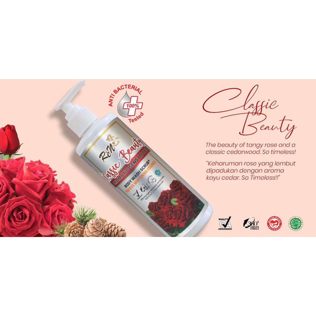 Jual REN CLASSIC BEAUTY BODY WASH SCRUB+ 300ML | Shopee Indonesia