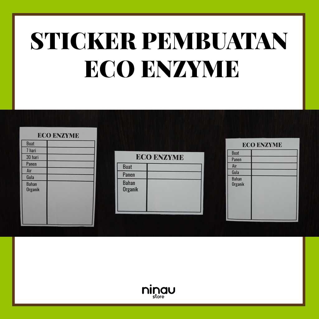 Jual Sticker Pembuatan Eco Enzyme | Shopee Indonesia
