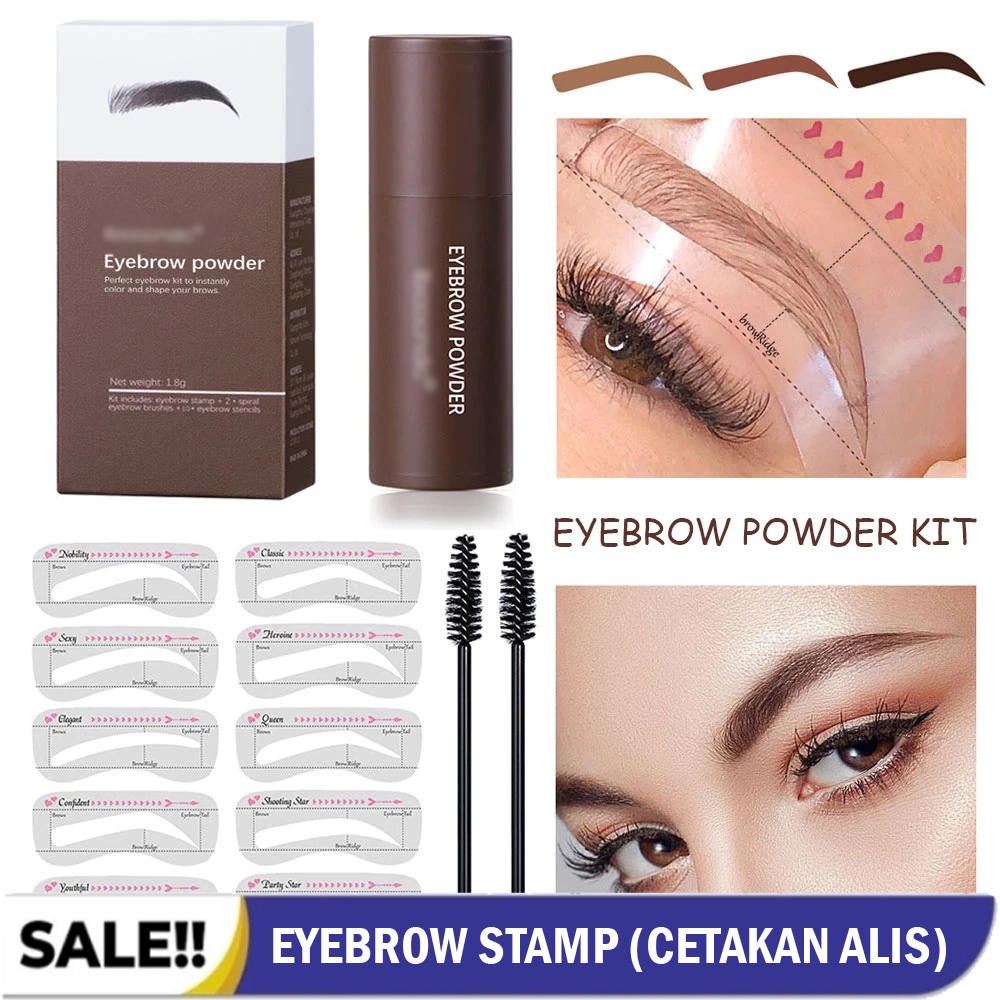 Jual Eyebrow Stamp Alis Eyebrow Powder Cetakan Alis Instan | Shopee ...